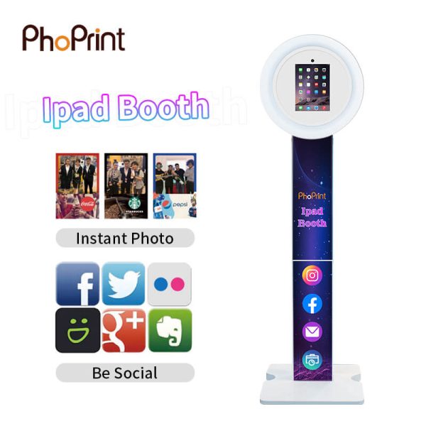 IPad Photo Booths With Led Light Ring Vendor - Event Tools