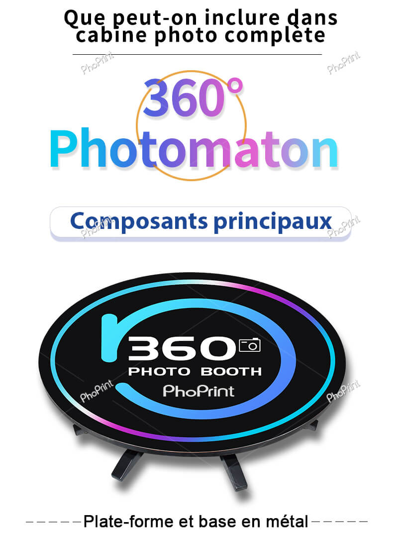 360 Photo Booth Vidéo au ralenti Photobooth à vendre - PhoPrint