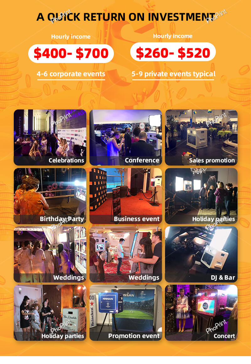 D Series Photo Booth Factory Sale - Instant Photo/Branded/Be social