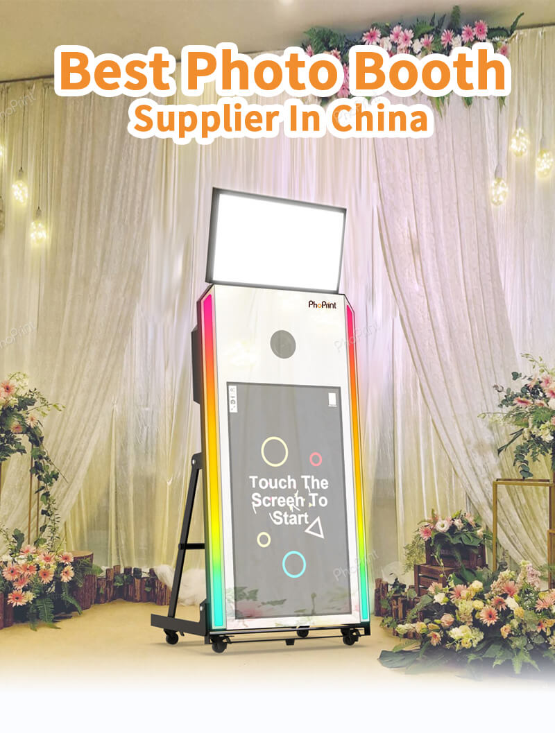 Touch Screen Mirror Photo Booth For Sale - With 43" Magic Mirror